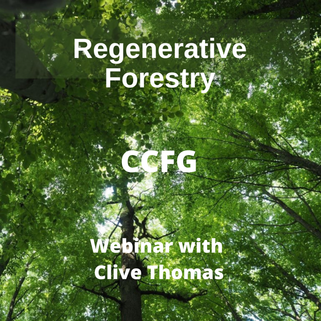 Webinar: Regenerative Forestry. With Clive Thomas. Wednesday 21st ...